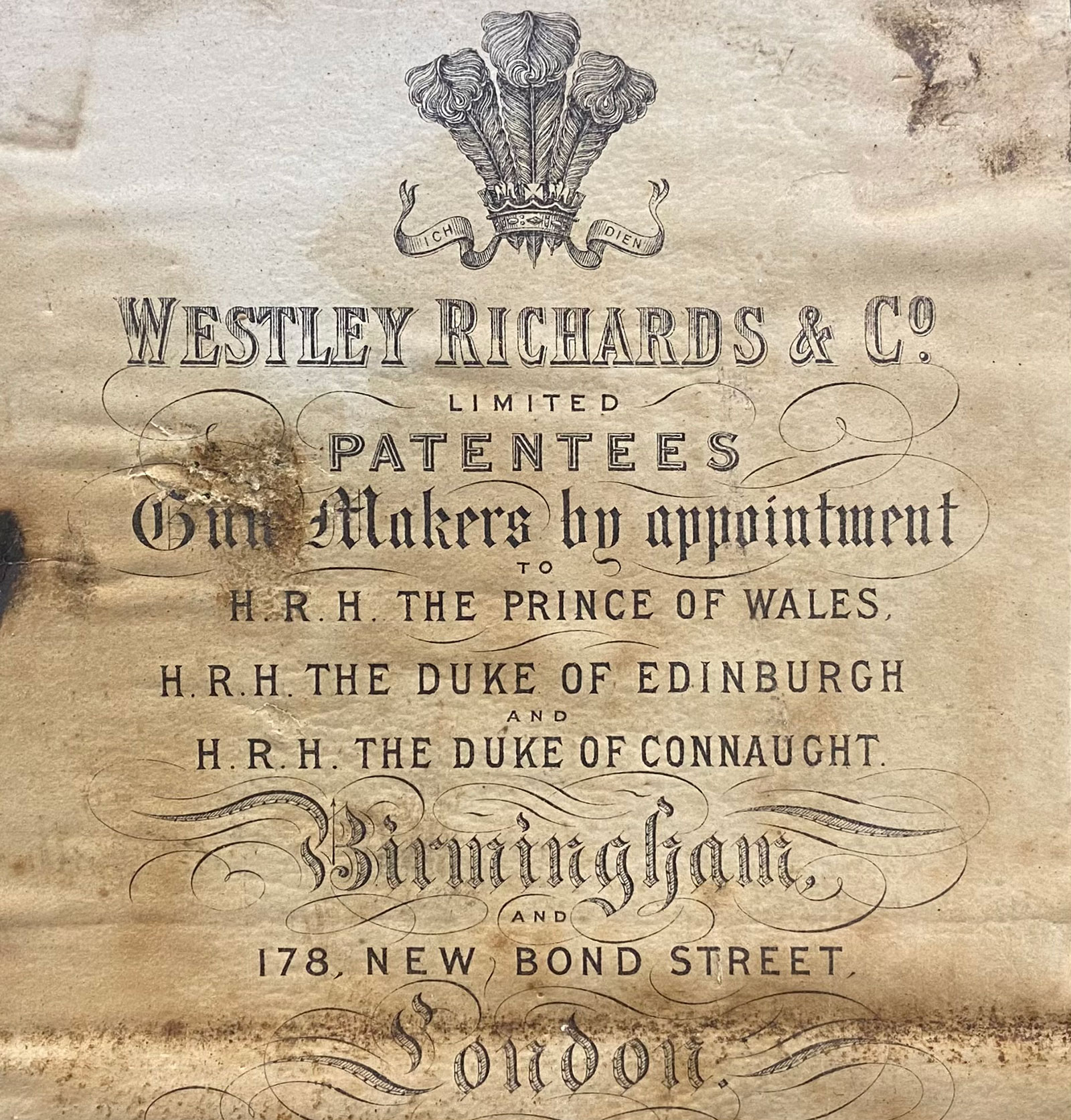 Instructions for Anson & Deeley